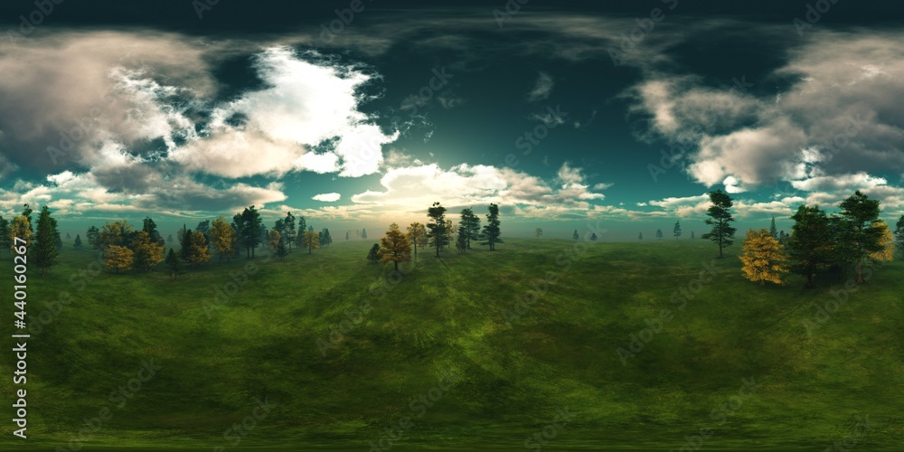 HDRI, environment map , Round panorama, spherical panorama, equidistant ...