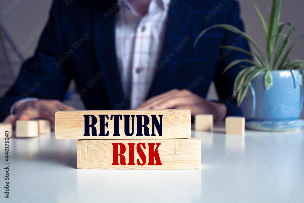 Flipping of wooden cubes block which print screen risk and return ...