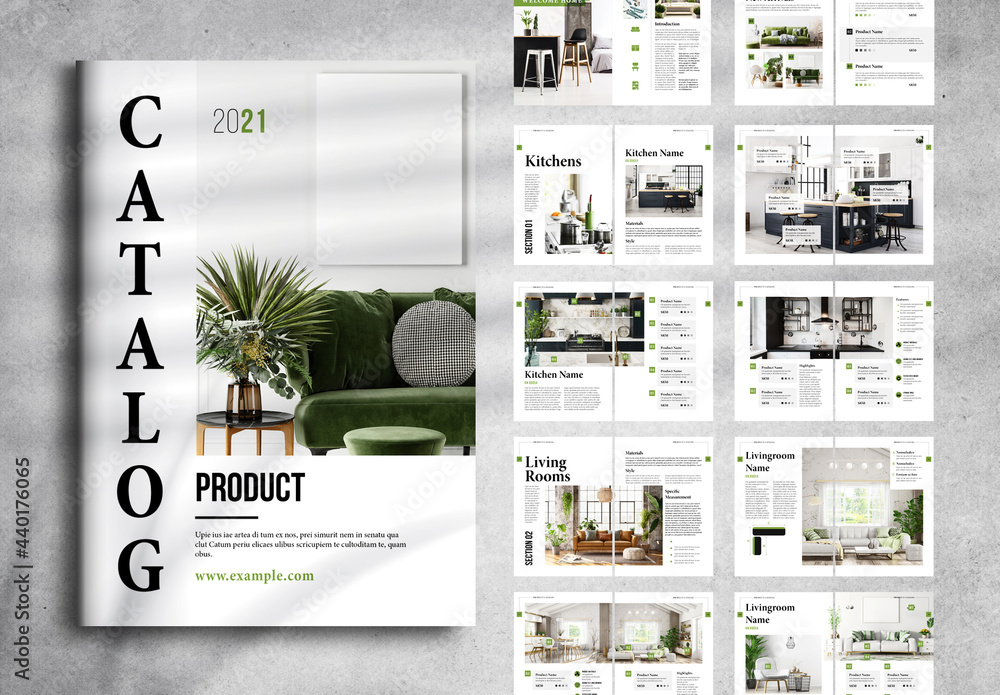Product Catalog Layout Stock Template | Adobe Stock