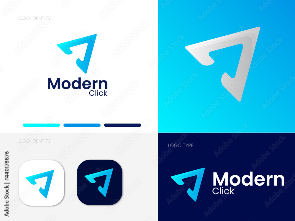 Vetor de Arrow logo | Mouse cursor logo | Arrow modern logo | arrow ...