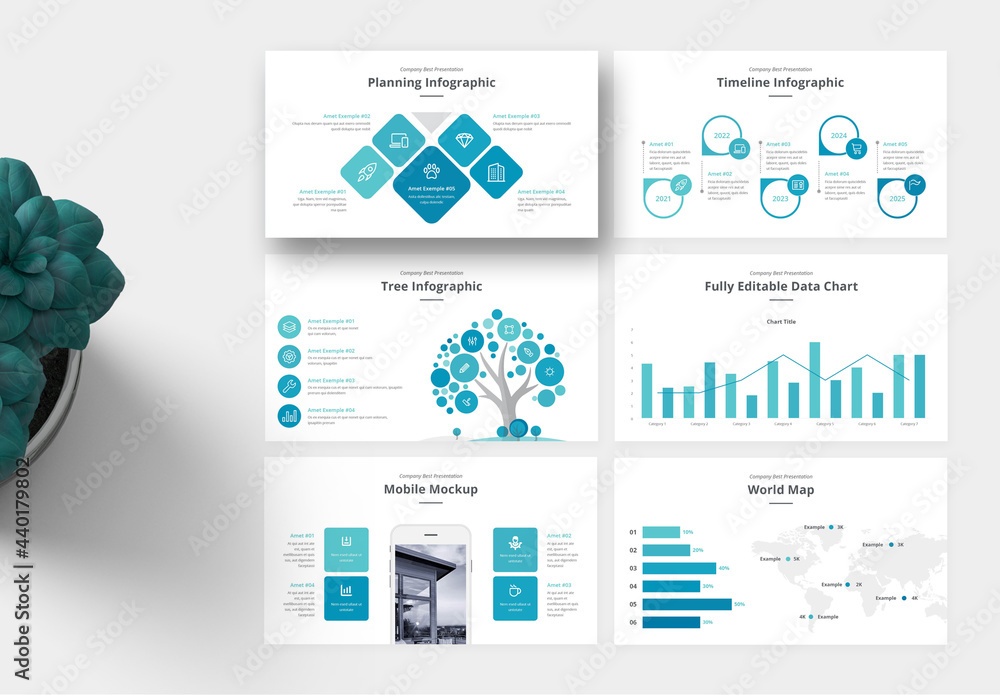 Minimal Infographics Presentation Stock Template | Adobe Stock