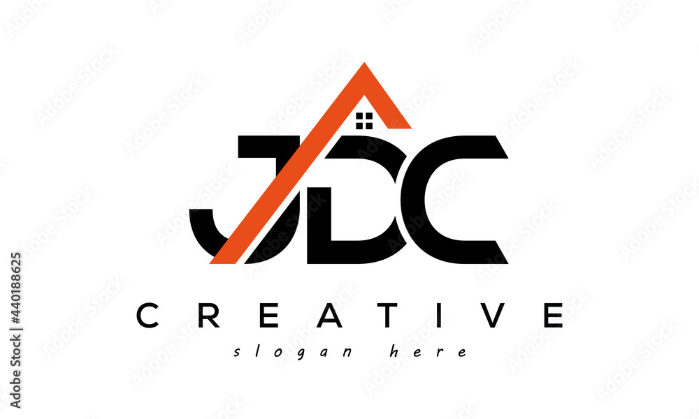 initial JDC letters real estate construction logo vector Stock Vector ...