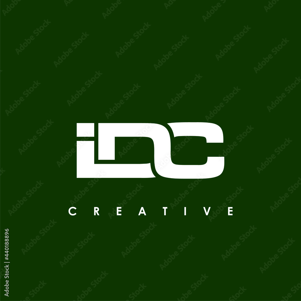 IDC Letter Initial Logo Design Template Vector Illustration Stock ...