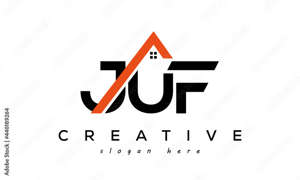 initial JUF letters real estate construction logo vector Stock Vector ...