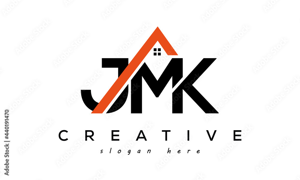 JMK letters real estate construction logo vector Stock Vector | Adobe Stock