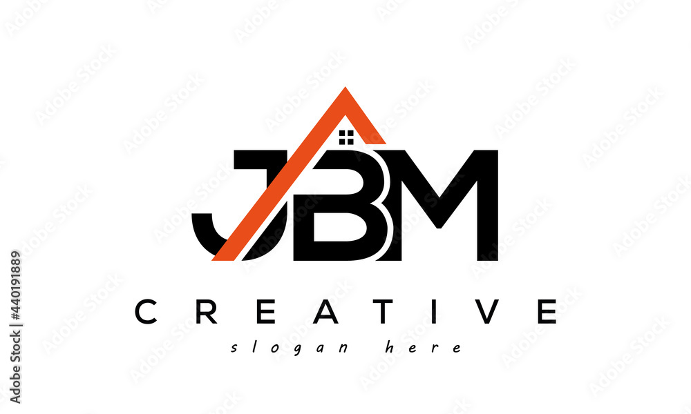 JBM letters real estate construction logo vector Stock Vector | Adobe Stock