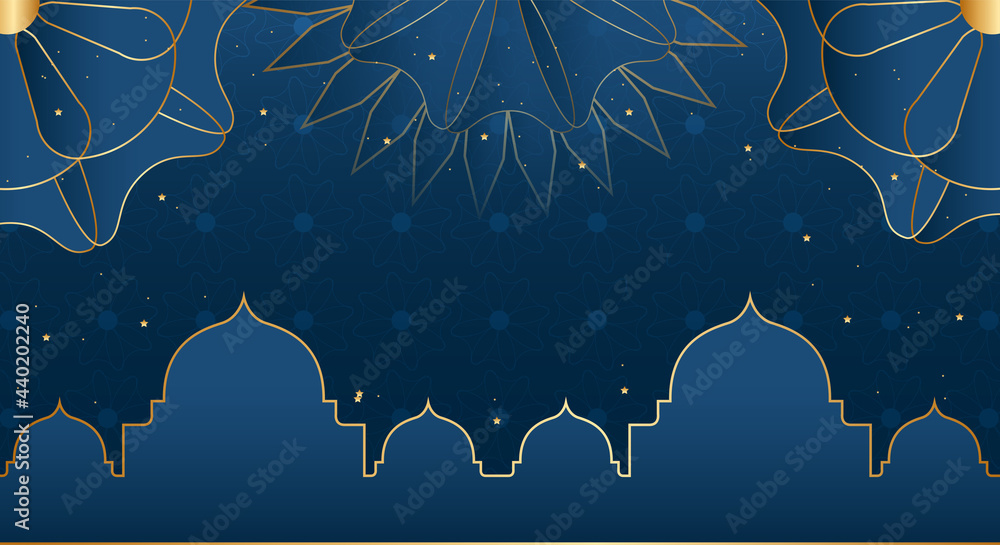 Islamic editable background template victor Stock Vector | Adobe Stock