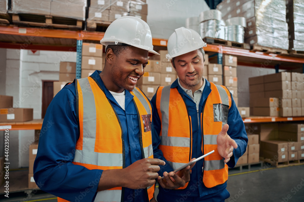 Happy Factory Workers