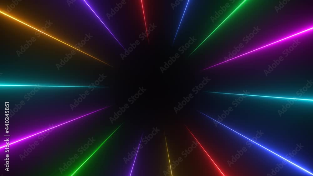 Gaming motion graphics with Neon effect. Neon background. Intro and ...