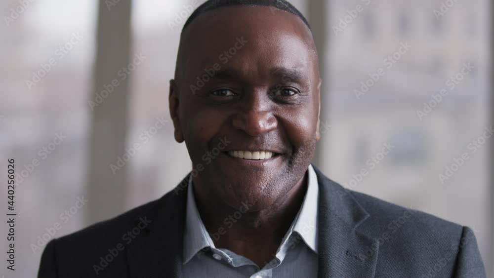 Portrait successful 50s business man mature african american ethnic ...