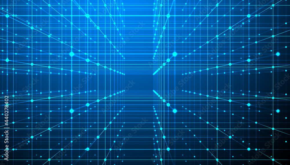 sfondo, rete, network, griglia, 3d Stock Illustration | Adobe Stock