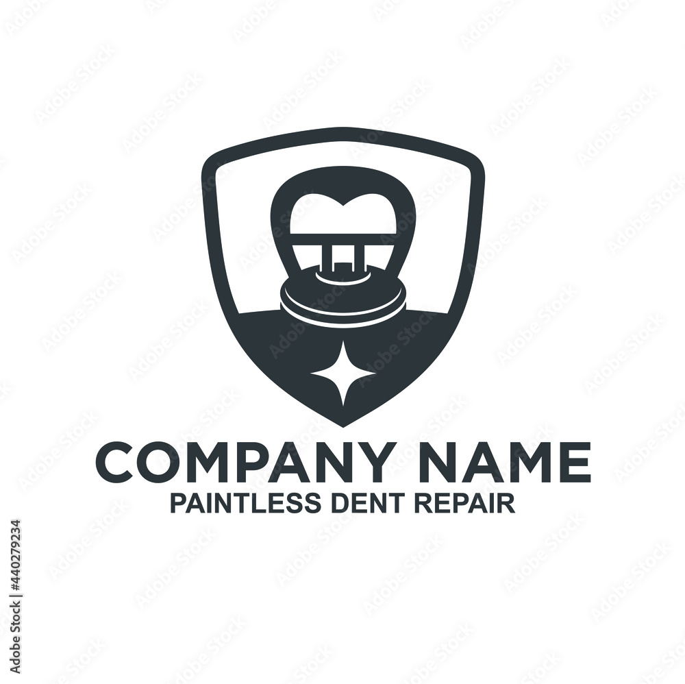 pictures of tools for repairing car dents and shields, logo template ...