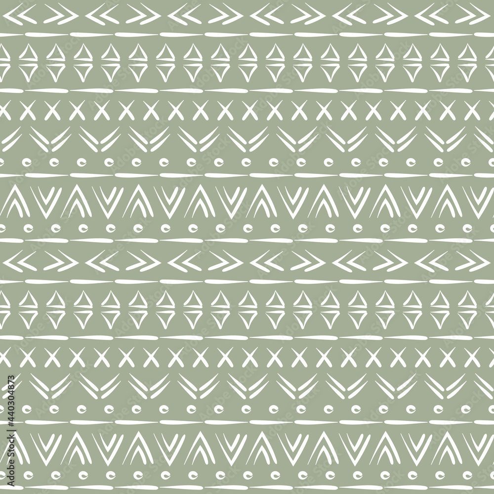 Green Aztec Background