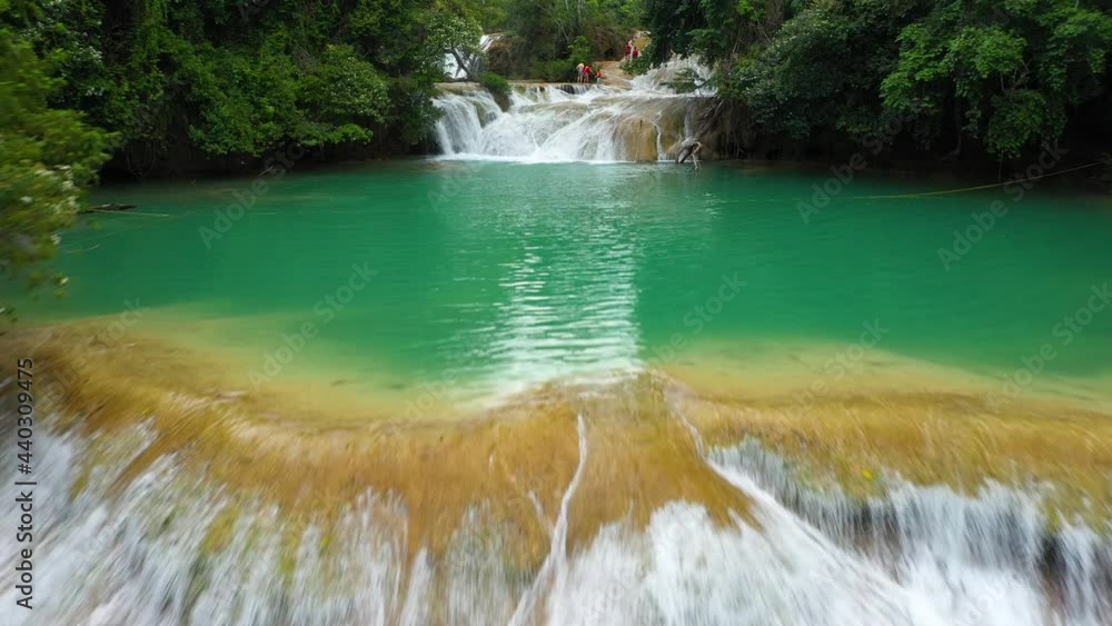 Cascadas de Roberto Barrios waterfalls in Mexico, popular tourist ...