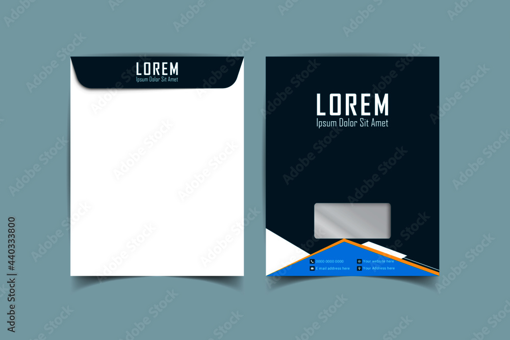 Envelope A4. Envelope A4 vector design. digital hand drawn. Paper ...