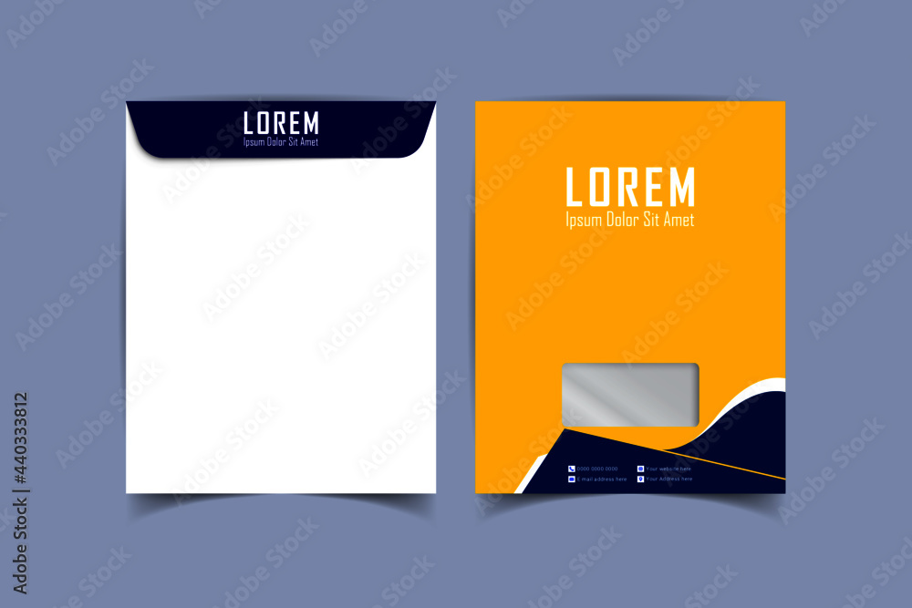 Envelope A4. Envelope A4 vector design. digital hand drawn. Paper ...