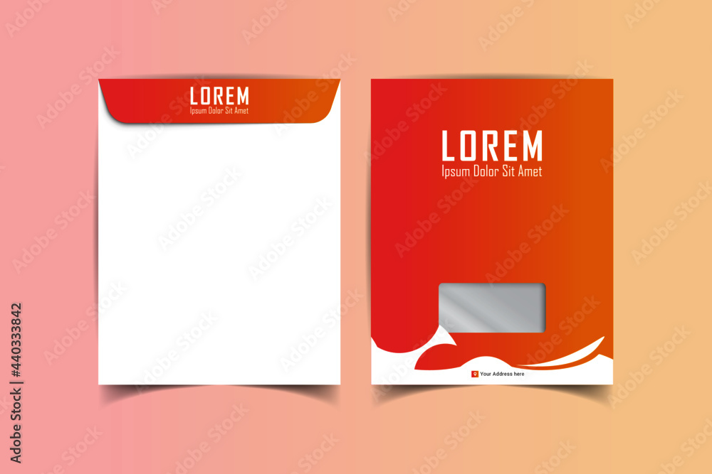 Envelope A4. Envelope A4 vector design. digital hand drawn. Paper ...