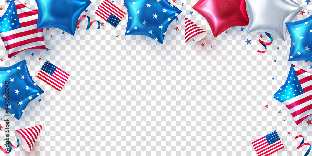Fourth of July background.USA independence day celebration with ...