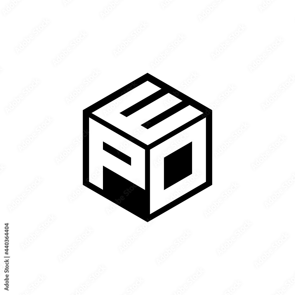 Vetor do Stock: PDE letter logo design with white background in ...