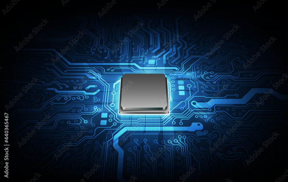 Abstract technology chip processor background circuit board and html ...