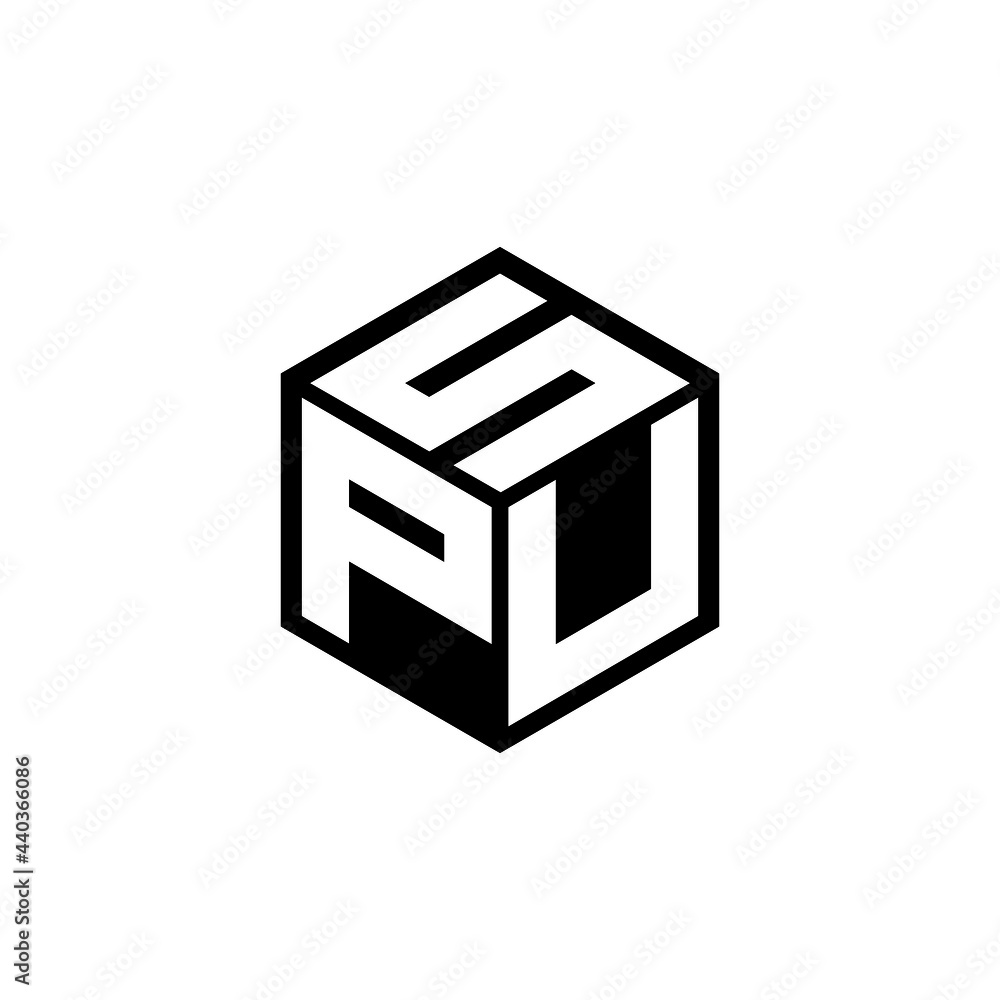 PUS letter logo design with white background in illustrator, vector ...