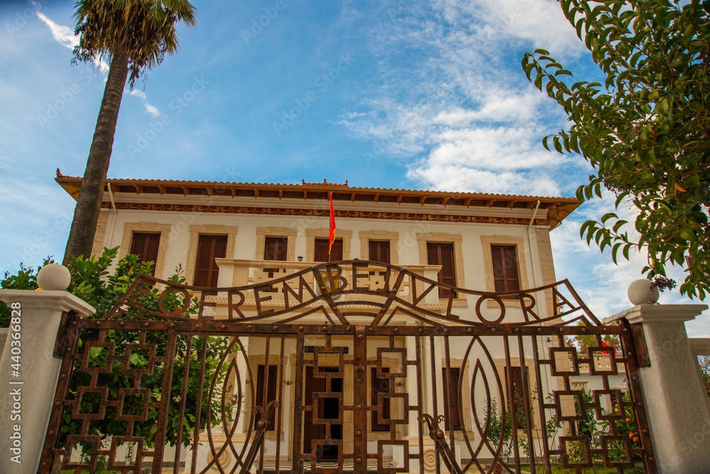 VLORA-VLORE, ALBANIA: Independence Museum in the historical center of ...