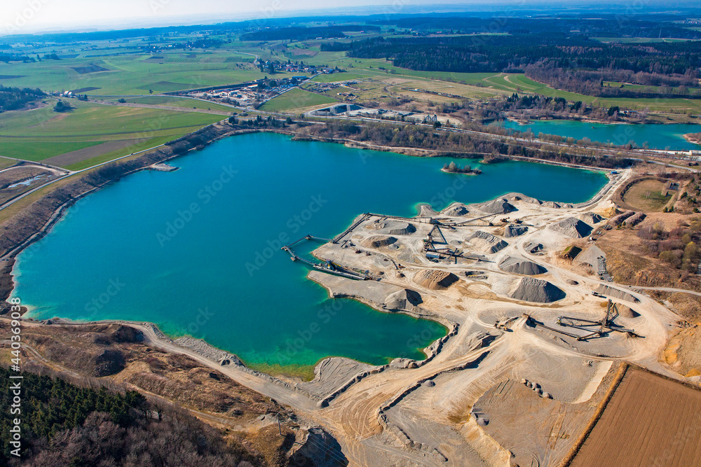 Baggersee - Kieswerk Stock Photo | Adobe Stock