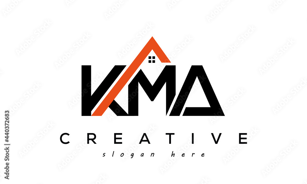KMA letters real estate construction logo vector Stock Vector | Adobe Stock
