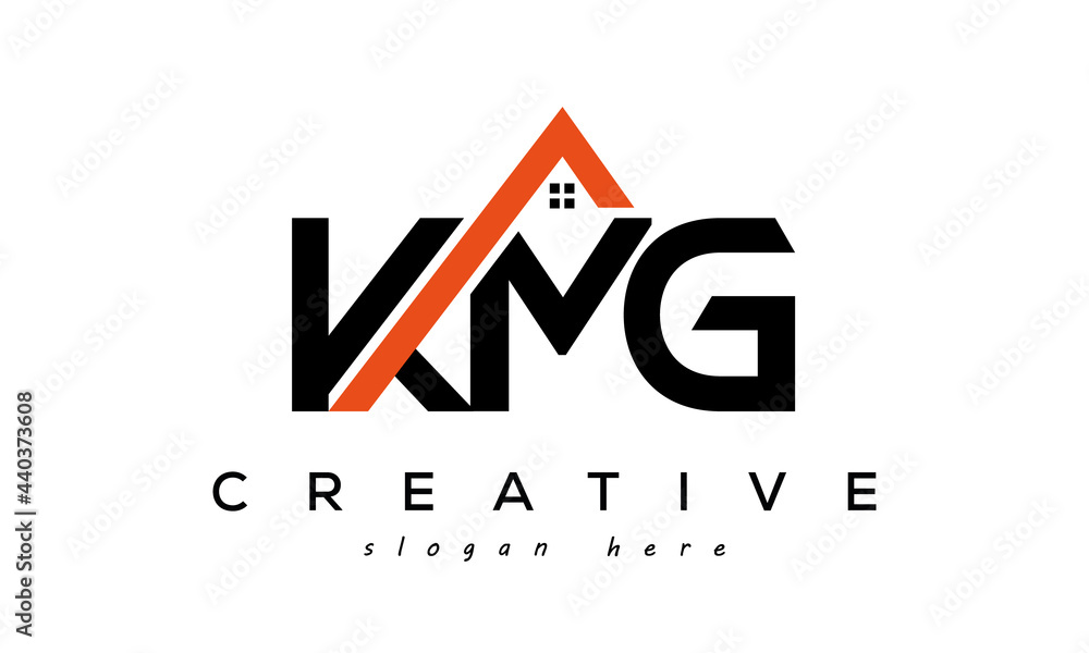 KMG letters real estate construction logo vector Stock Vector | Adobe Stock
