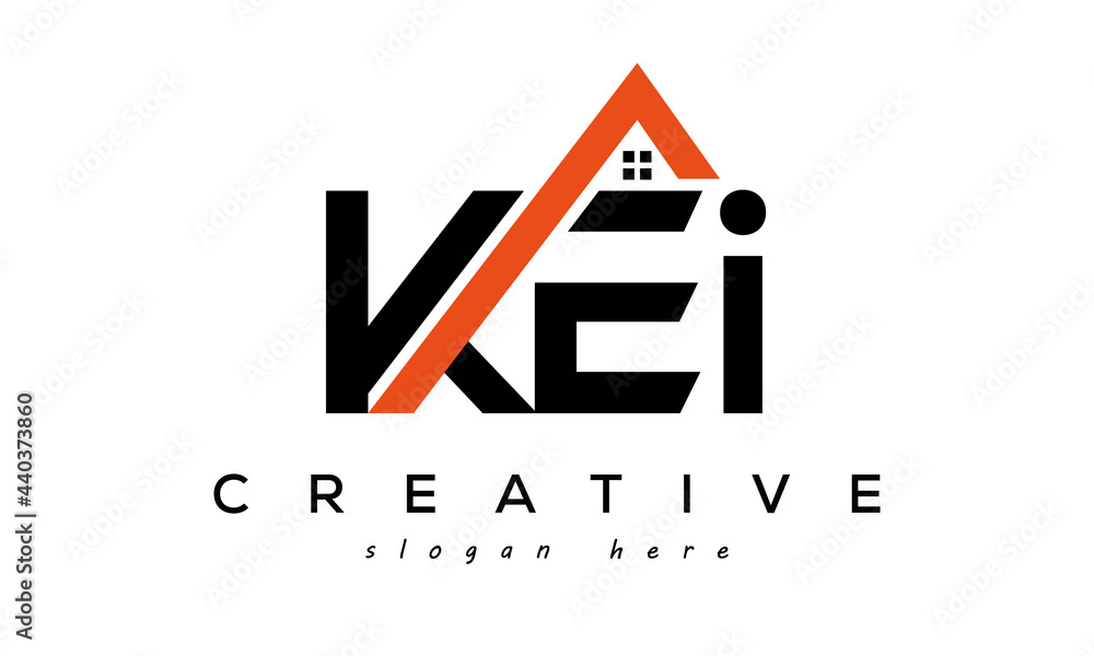 KEI letters real estate construction logo vector Stock Vector | Adobe Stock