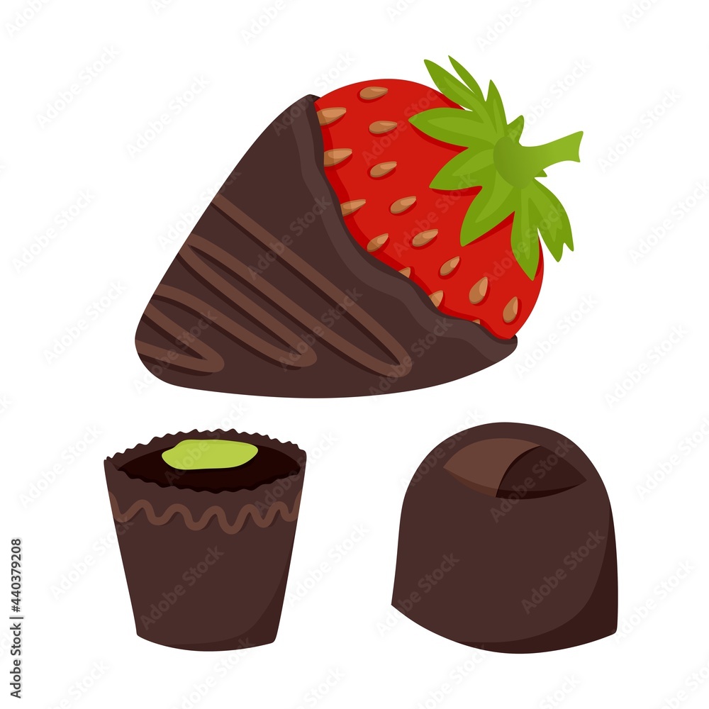 Chocolate-covered strawberries are fresh fruit dipped in thick ...