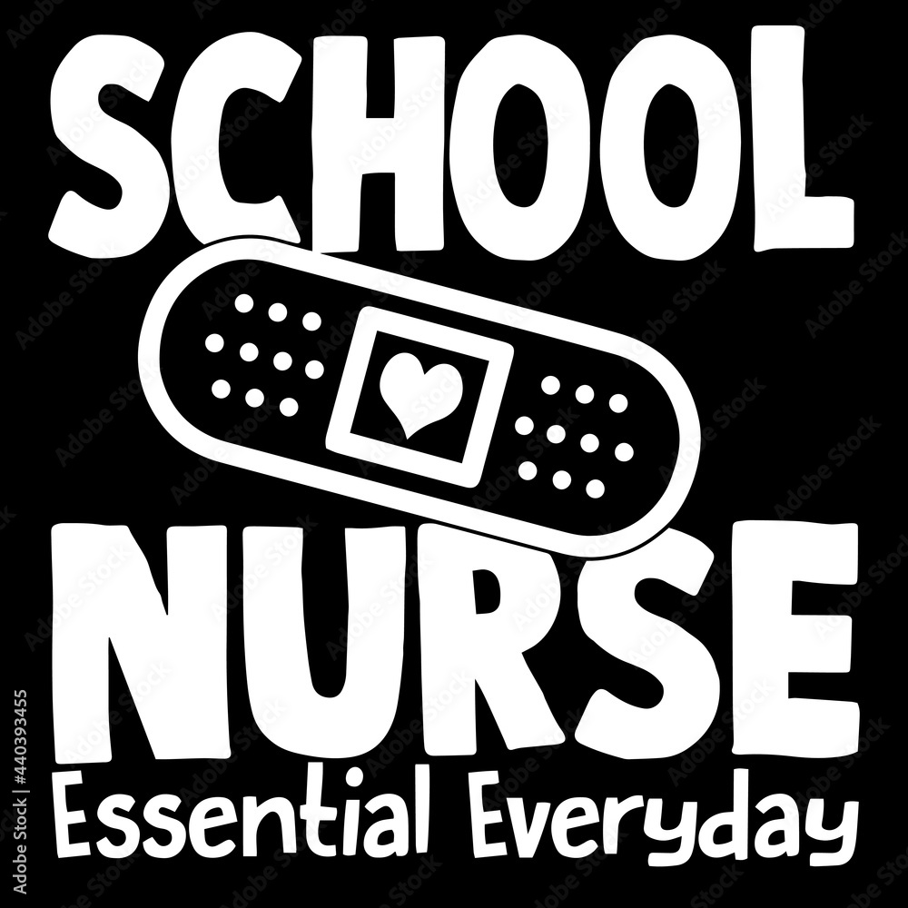 school nurse logo on black background inspirational quotes,lettering ...