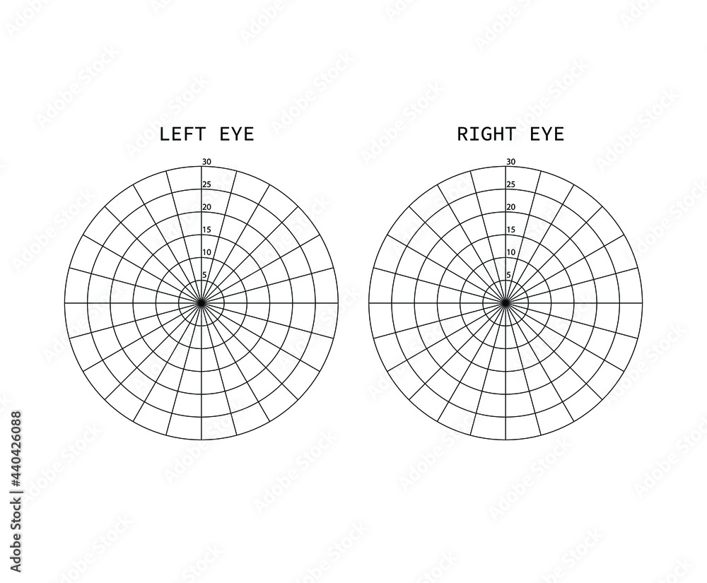 Amsler test grid. Eye scotoma chart. Oculist Vector printable chart ...