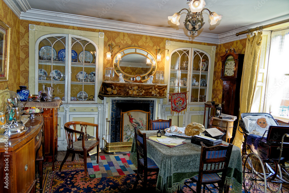 Interior of an old english house - Beamish Village - United Kingdom ...