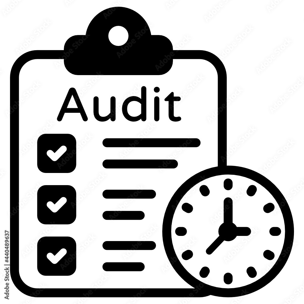 Time Audit Chart Stock Vector | Adobe Stock