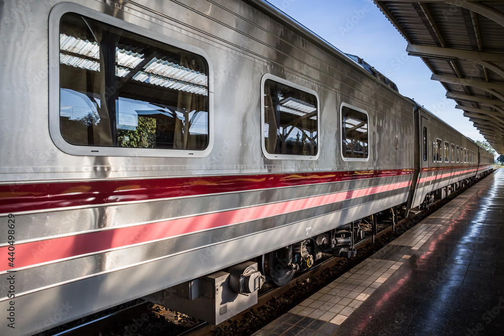 First class train car on the platform Stock Photo | Adobe Stock