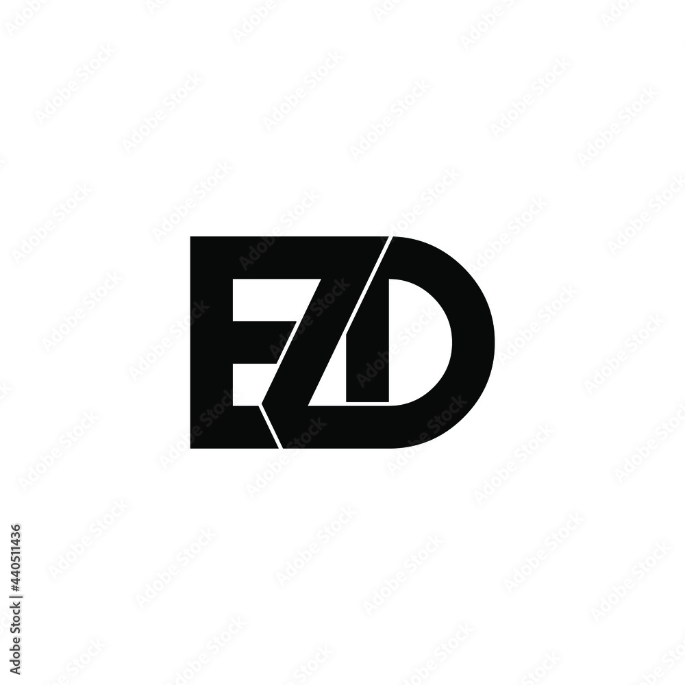 ezd letter original monogram logo design Stock Vector | Adobe Stock