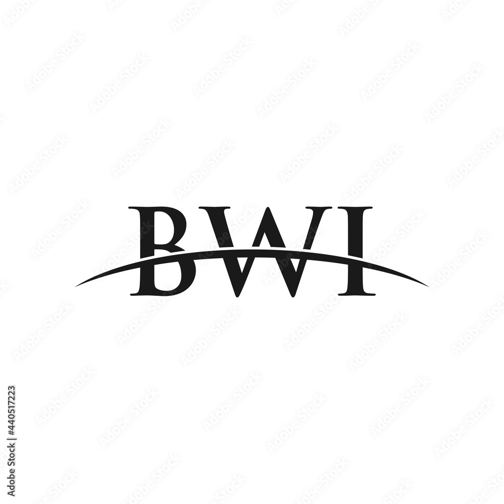 BWI initial swoosh horizon, letter logo designs inspiration for ...
