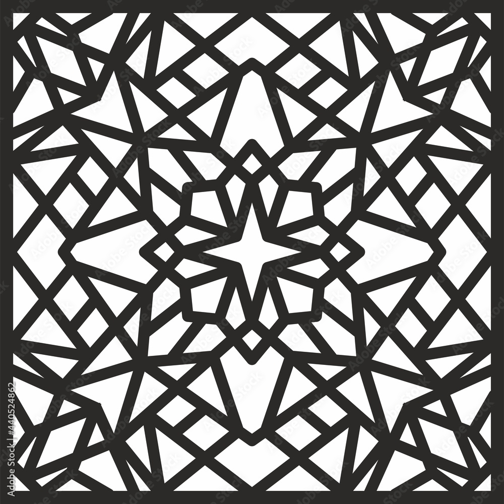 Square Geometric Designs Patterns
