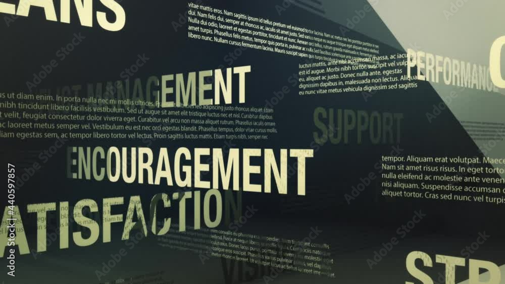 Vidéo Stock Business Coaching Related Terms Seamlessly Looping ...