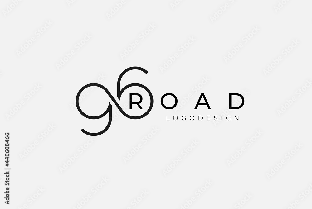 Number 96 Typography Logo design inspiration Stock Vector | Adobe Stock