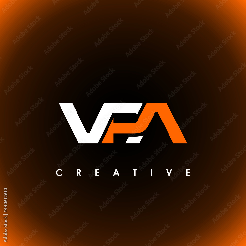 VPA Letter Initial Logo Design Template Vector Illustration Stock ...