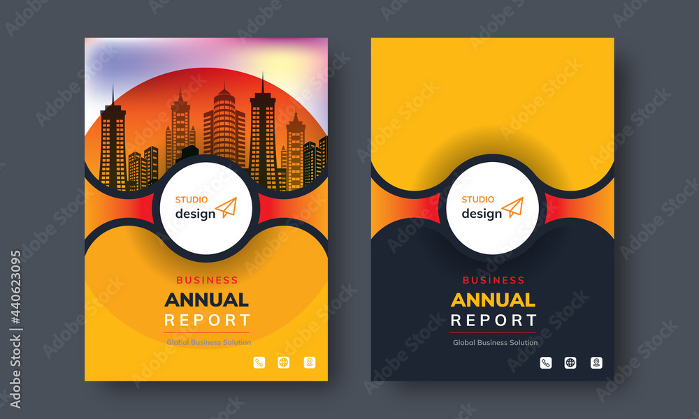 Annual Report Design Layout Template Multipurpose use for any Project ...