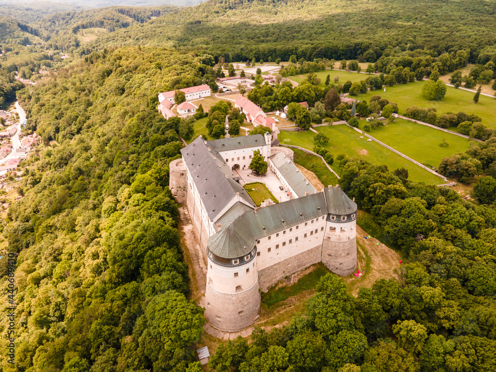 Cerveny Kamen Castle is a 13th-century castle in Slovakia. Castle with ...