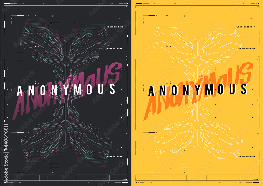 Modern flyer for web and print. hacking, programming and virtual ...