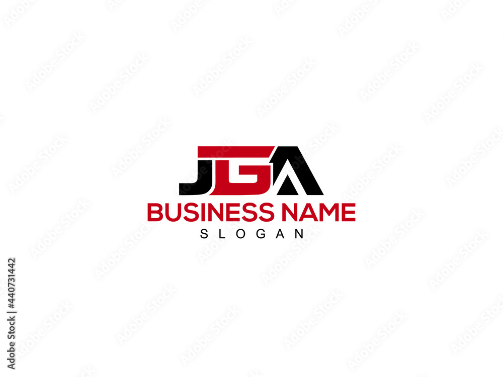Letter JGA Logo Icon Design For Kind Of Use Stock Vector | Adobe Stock
