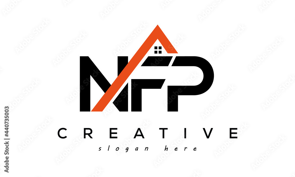 initial NFP letters real estate construction logo vector Stock Vector ...