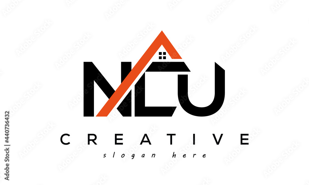 initial NCU letters real estate construction logo vector Stock Vector ...