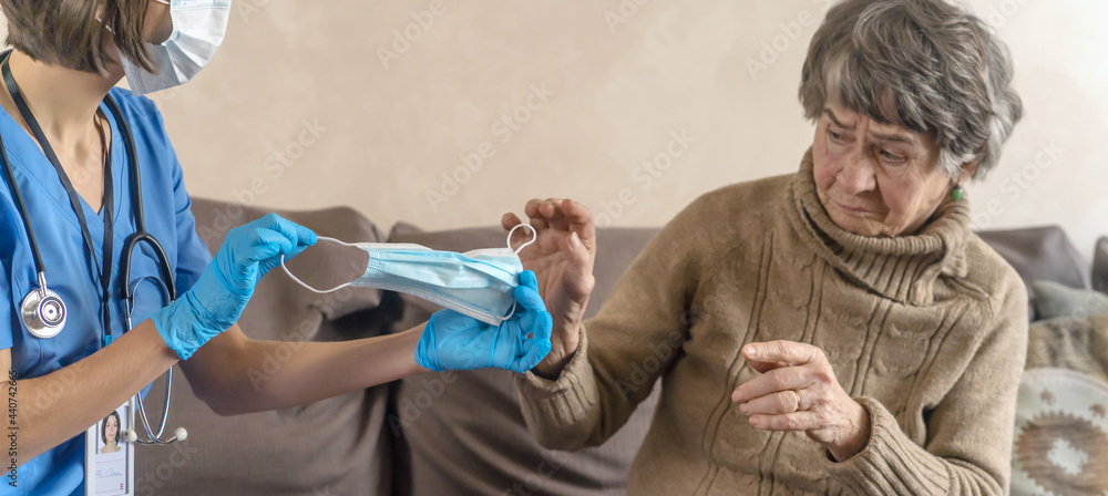Conflict between a young caring nurse and an elderly patient. The ...