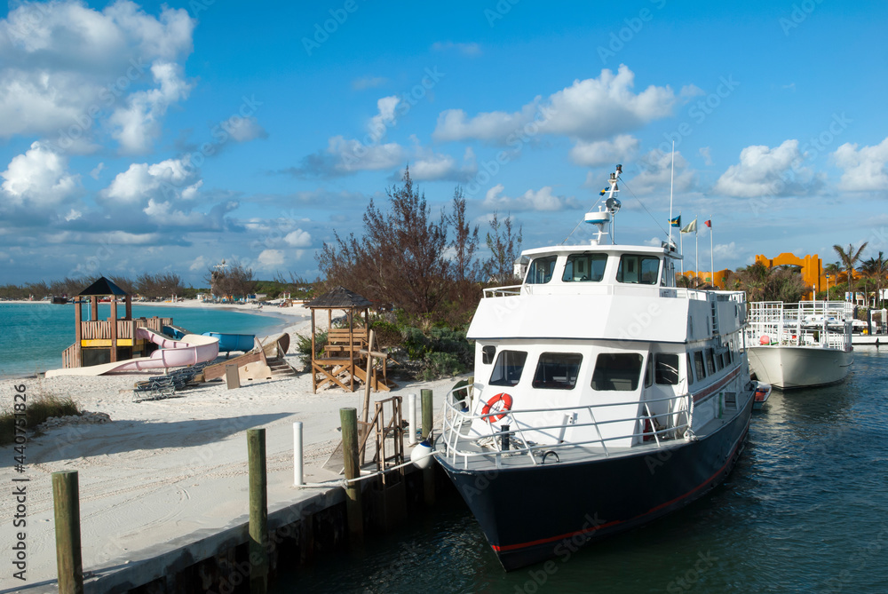 Half Moon Cay Tourist Island Ferry Boats Stock Photo | Adobe Stock